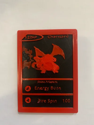 Charizard pokecard by Hicks Prints - MakerWorld
