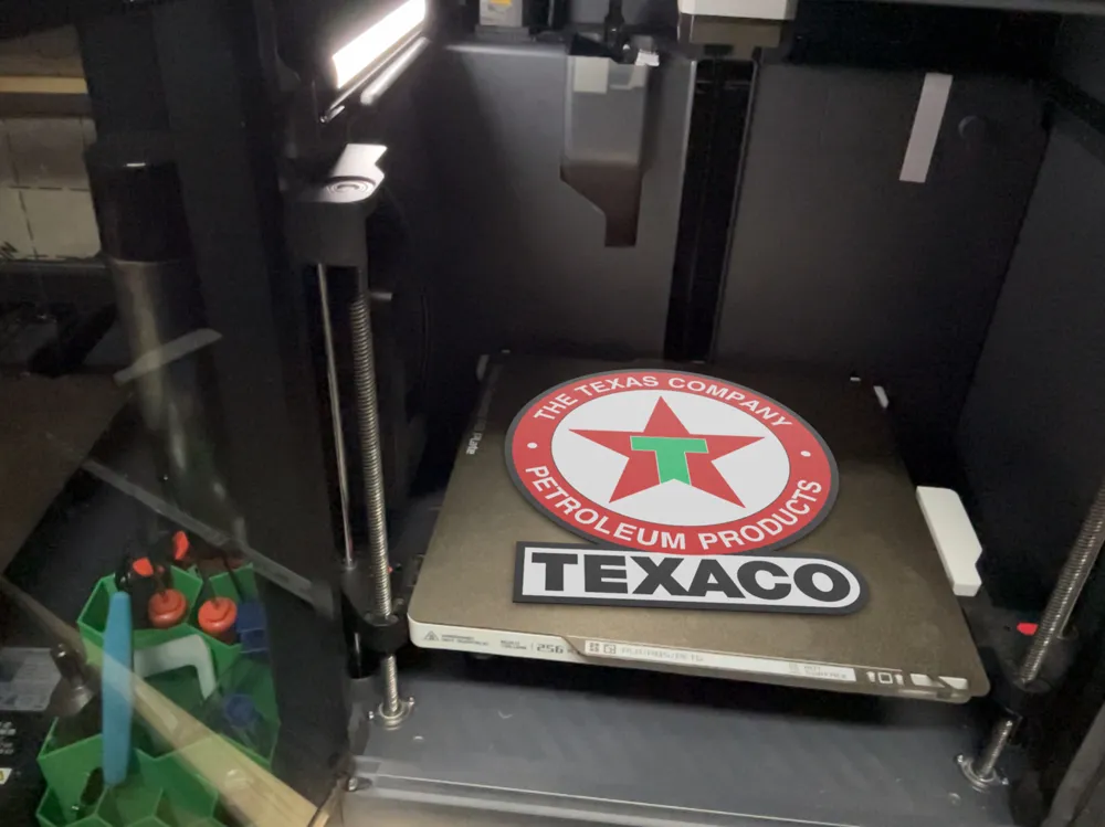 texaco led Lightbox stl dispo by Vitormhs - MakerWorld