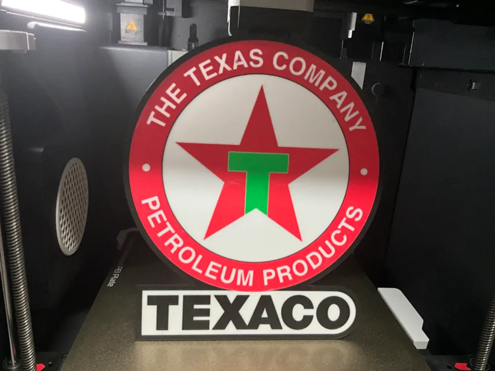 texaco led Lightbox stl dispo by Vitormhs - MakerWorld