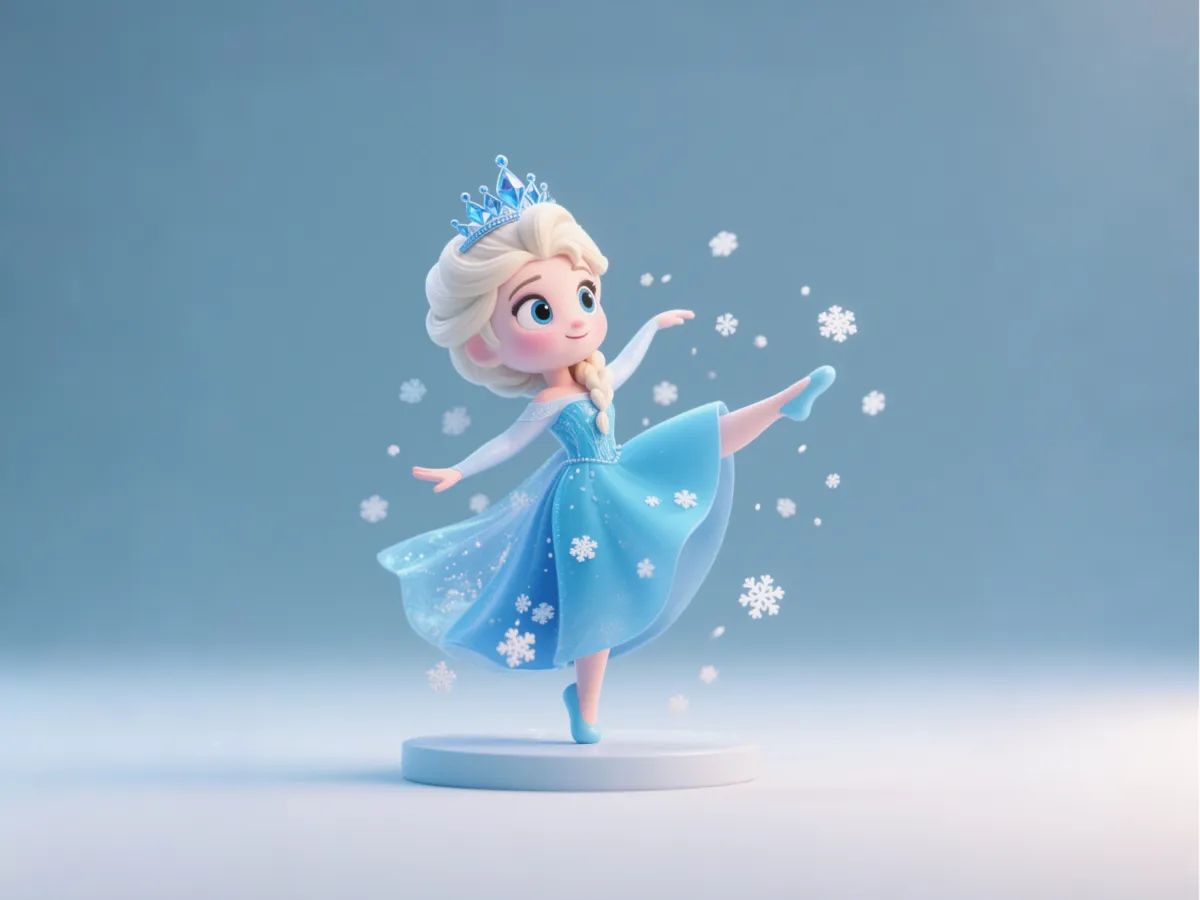 Princess Elsa Dancing on One Foot - Cute Disney Series - Frozen Elsa ...