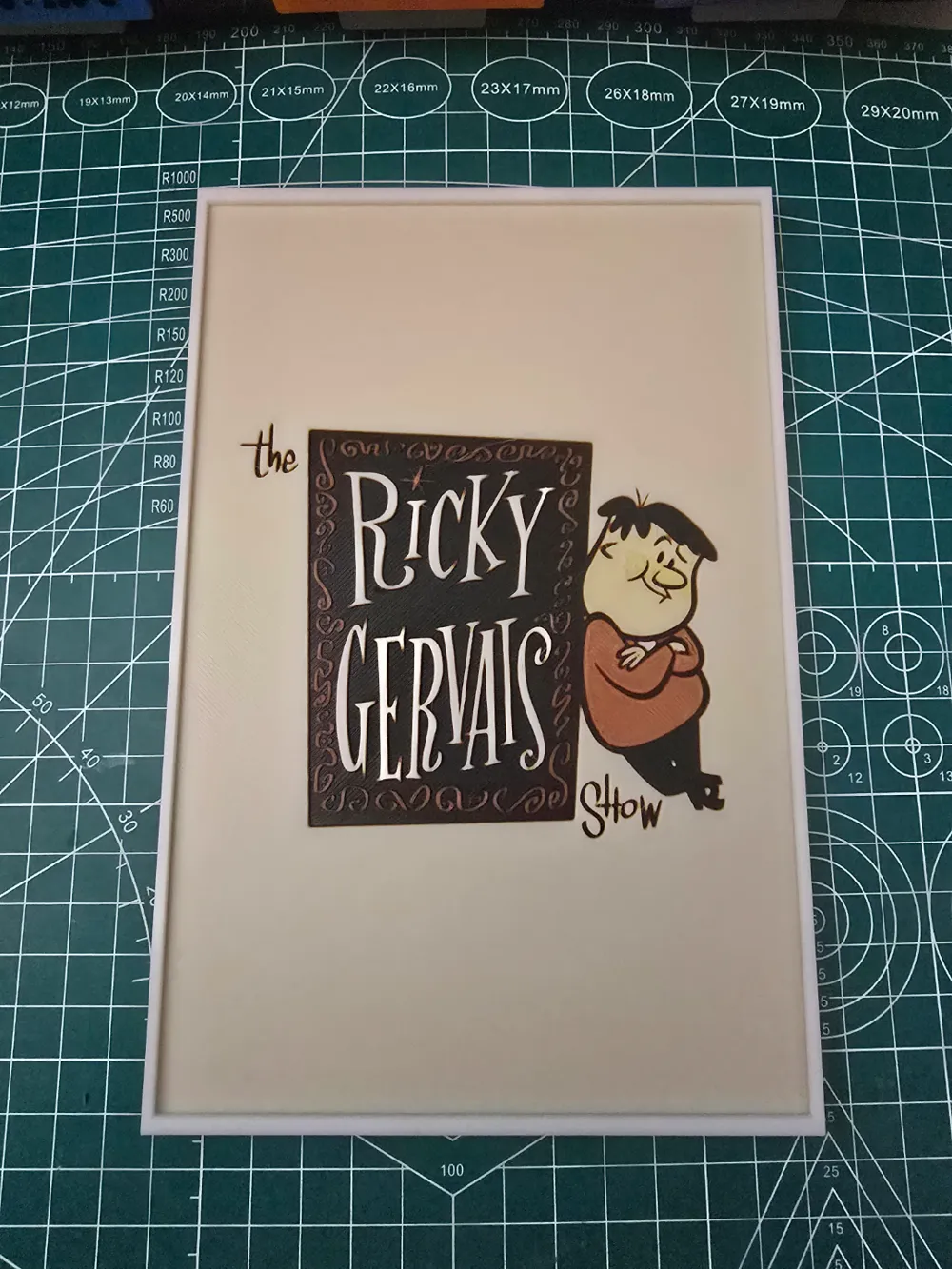 The Ricky Gervais Show Poster - Hueforge Art by Lumpy3D - MakerWorld