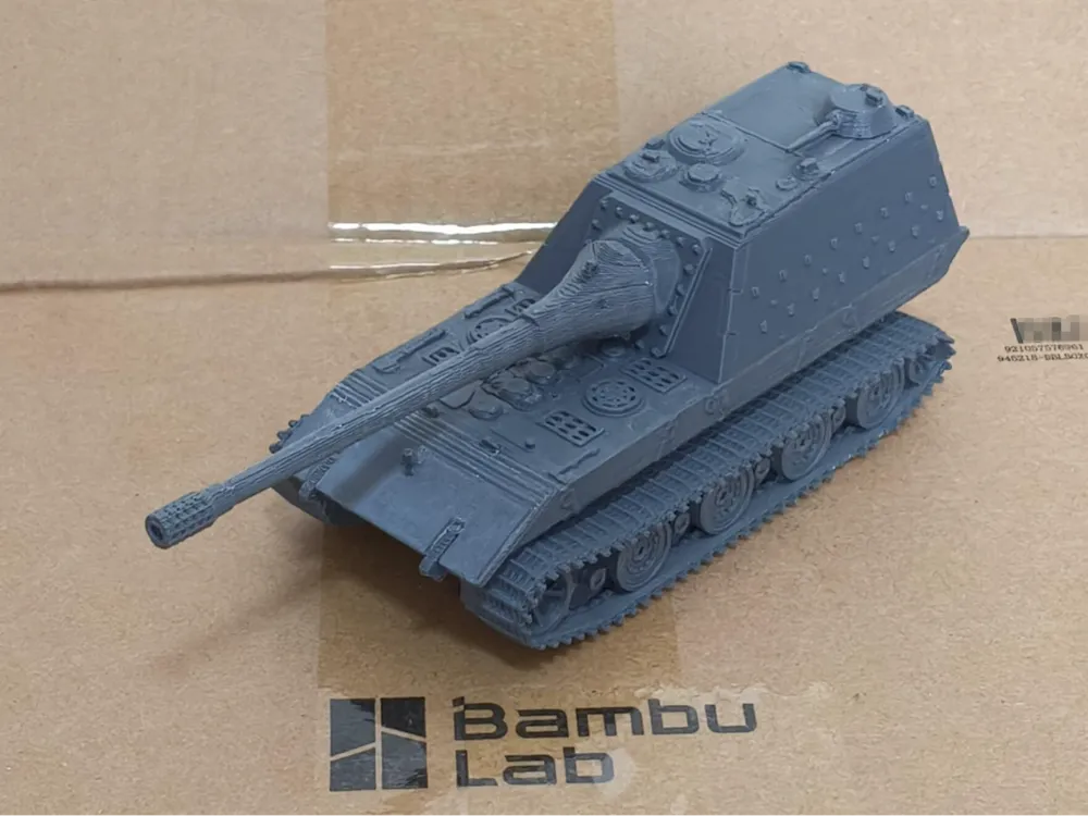 E100 Tank Destroyer 1:72 by 钢铁前线 - MakerWorld