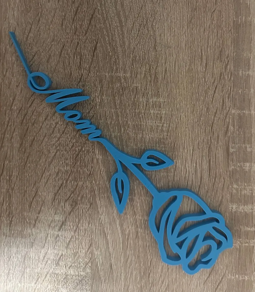 Cursive Flower | Gift For Mom | by HovavRoee MakerWorld: Download Free ...