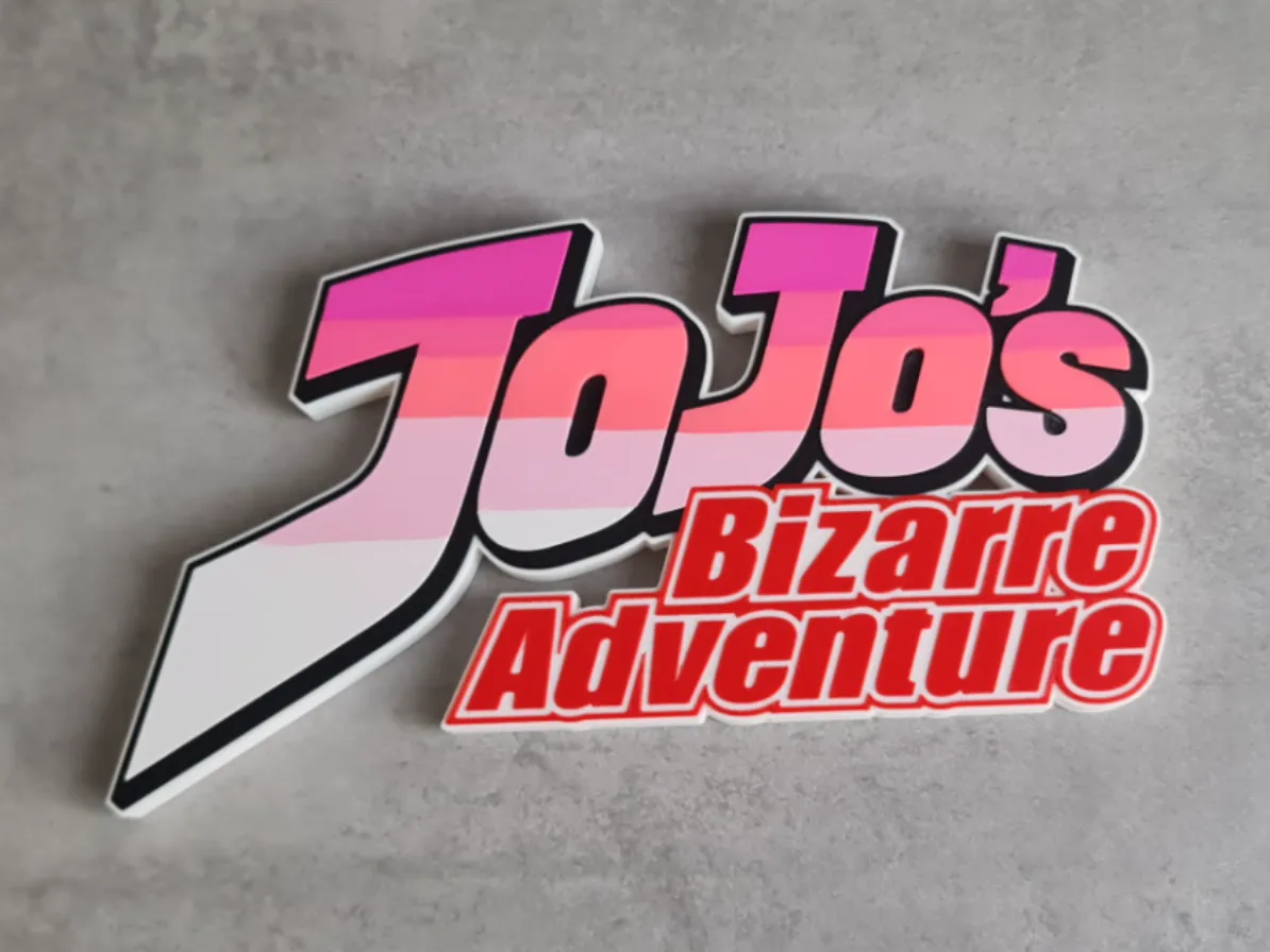 Jojo's Bizarre Adventure Logo / Sign - Free 3D Print Model - MakerWorld