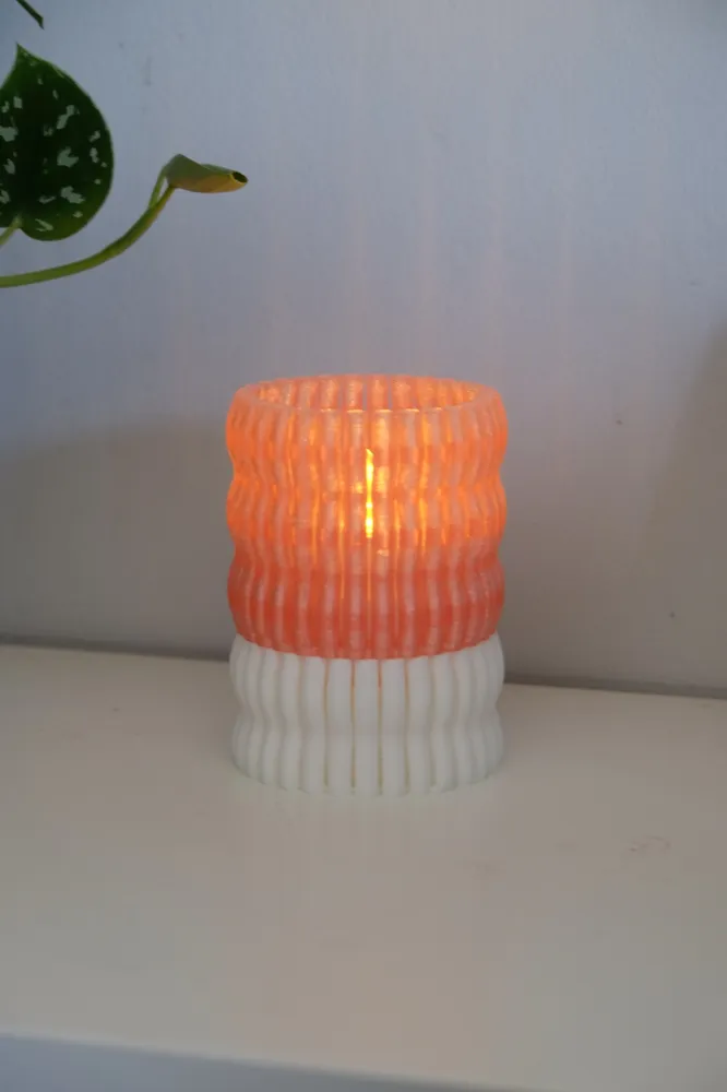 Tealight. Two Part Led Candle Lamp. Cosy Light - Free 3D Print Model ...