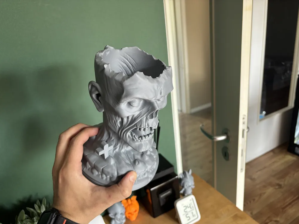 Zombie Head Graveyard – Pen Holder/ Candy Bowl by Salewski3D MakerWorld: Download Free 3D Models