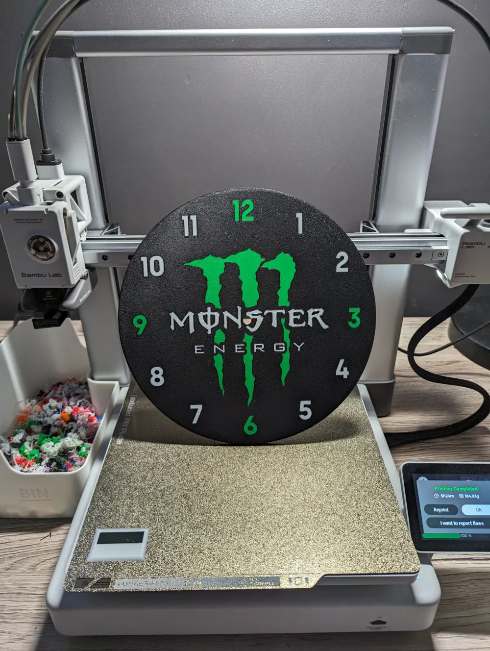 Monster Energy Clock by shanehoggatt - MakerWorld