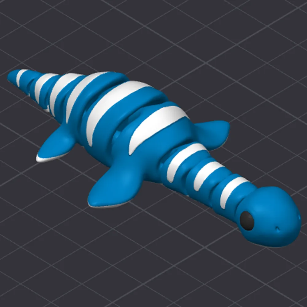 Jurassic Articulated Plesiosaurus - Free 3D Print Model - MakerWorld