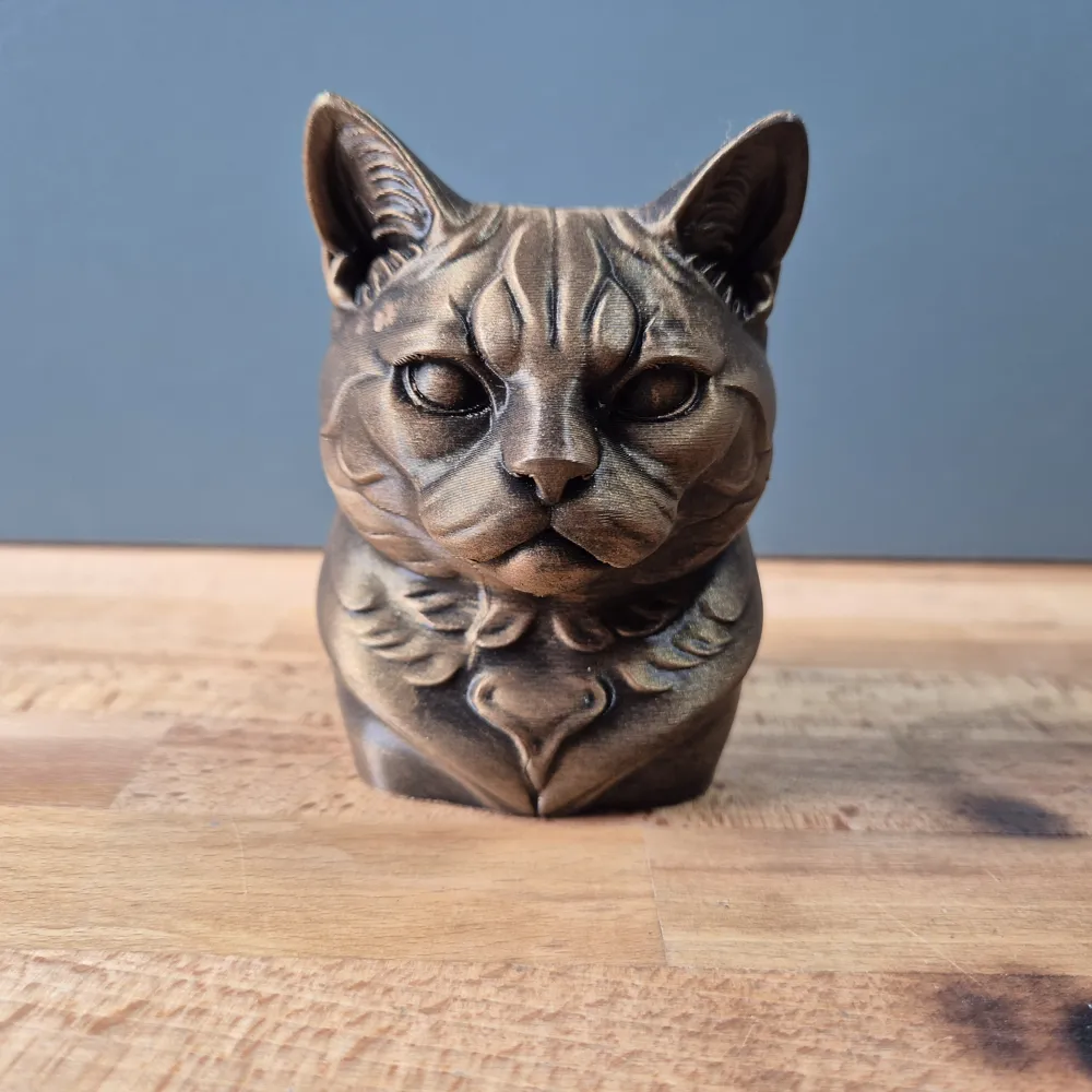 American Shorthair Cat Bust Model by Mr.Jay MakerWorld: Download Free ...