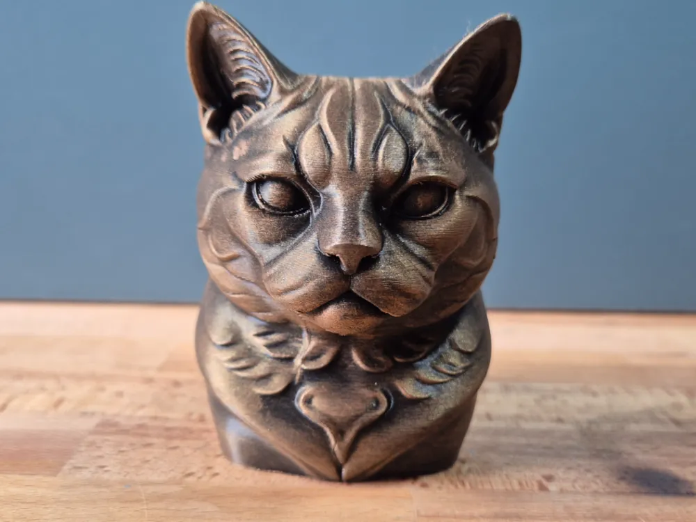American Shorthair Cat Bust Model by Mr.Jay MakerWorld: Download Free ...
