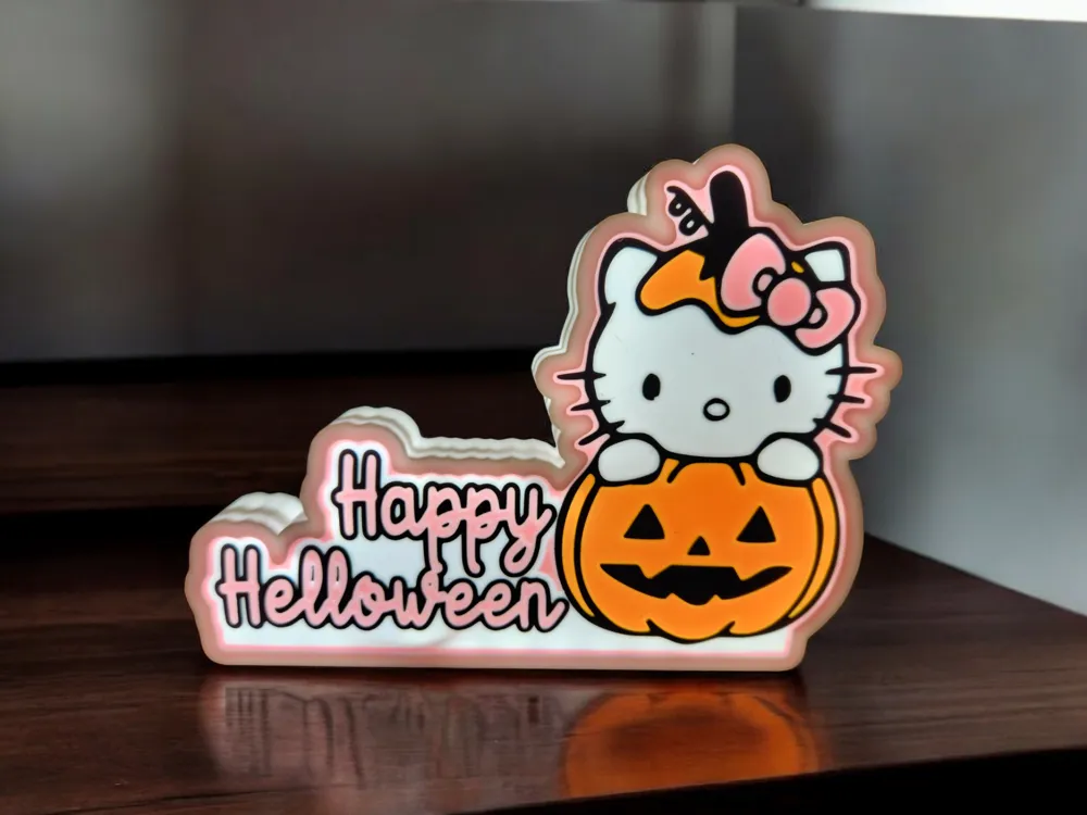 Happy Helloween - Hello Kitty Lightbox by Jamboodle - MakerWorld