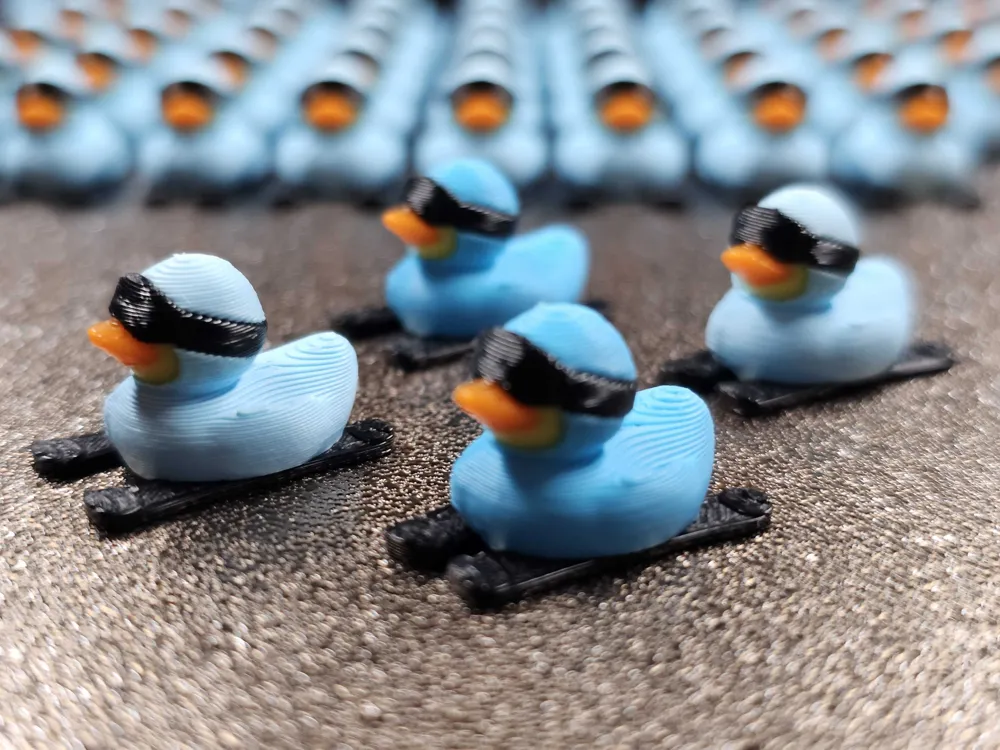 Patinho esquiador fofo | Decoração de pato de inverno por Karen Chau ...
