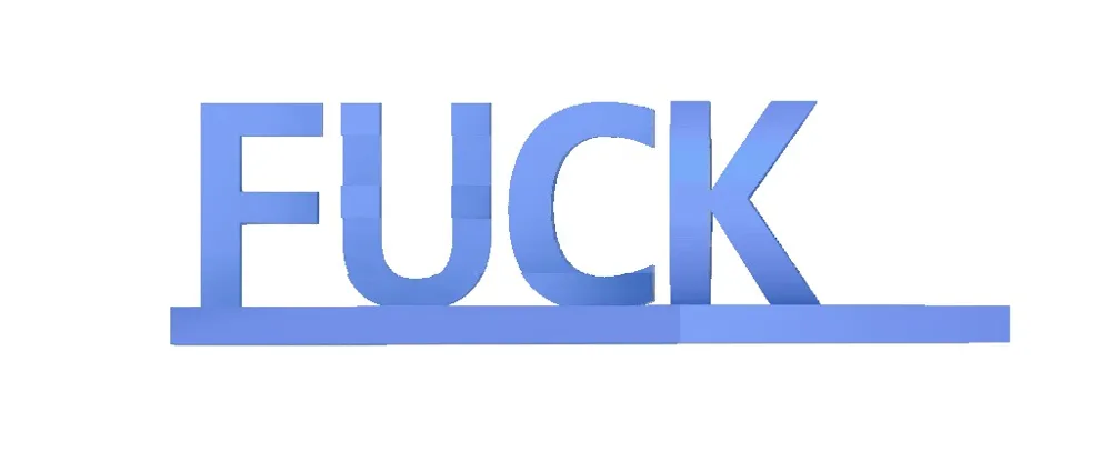 Ambigram: HELLO / FUCK by abactor81 MakerWorld: Download Free 3D Models