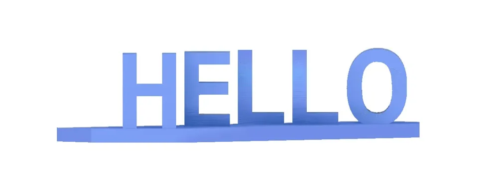 Ambigram: HELLO / FUCK by abactor81 MakerWorld: Download Free 3D Models