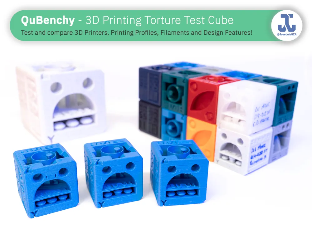 QuBenchy - 3D Printing Torture Test Cube by Jose L. González MakerWorld ...