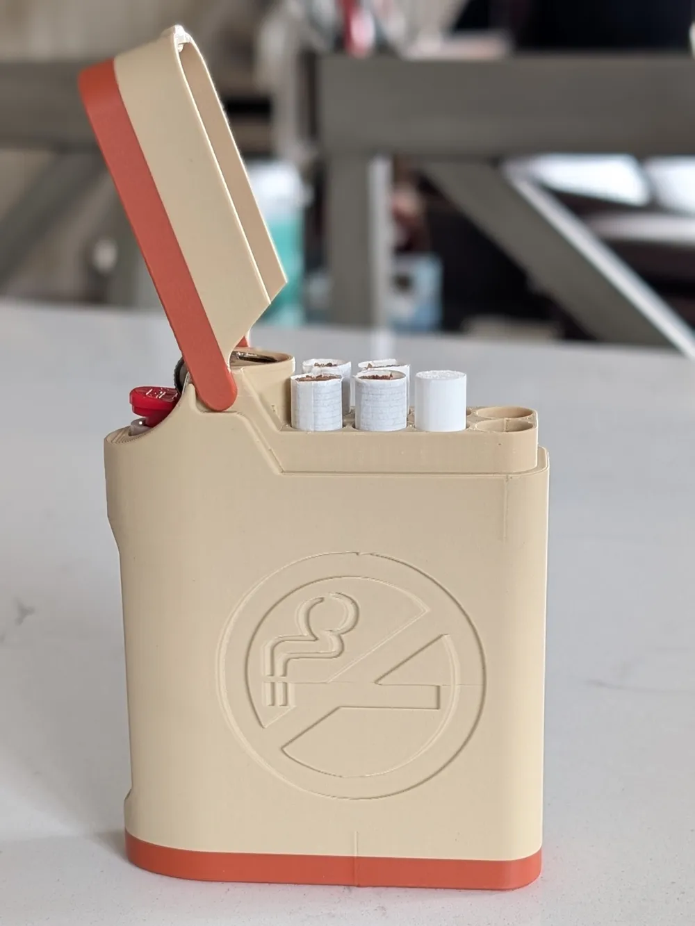 Cigarette & Lighter Case - Bic and 8 Smokes locks - Free 3D Print Model ...