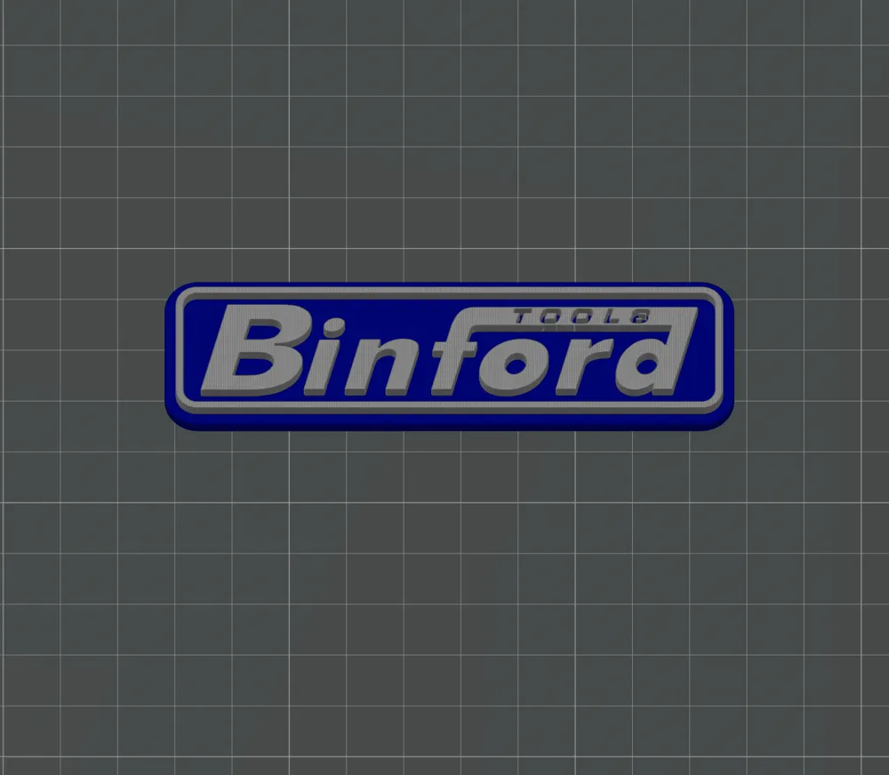 Binford Tools Emblem - Two Color Filament Swap at Layer Height by Lilac ...