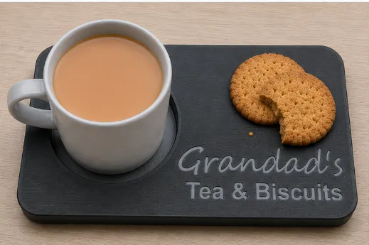 Personalised/Custom name Tea & Biscuits tray - Free 3D Print Model ...