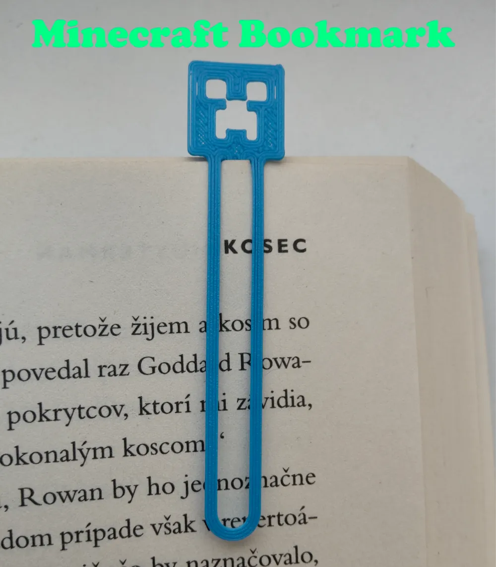 Minecraft Bookmark by Bukaj MakerWorld: Download Free 3D Models