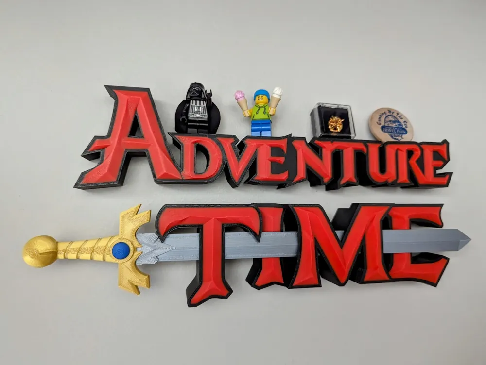 Adventure Time 3d Logo Display Remixed by jarvizar - MakerWorld