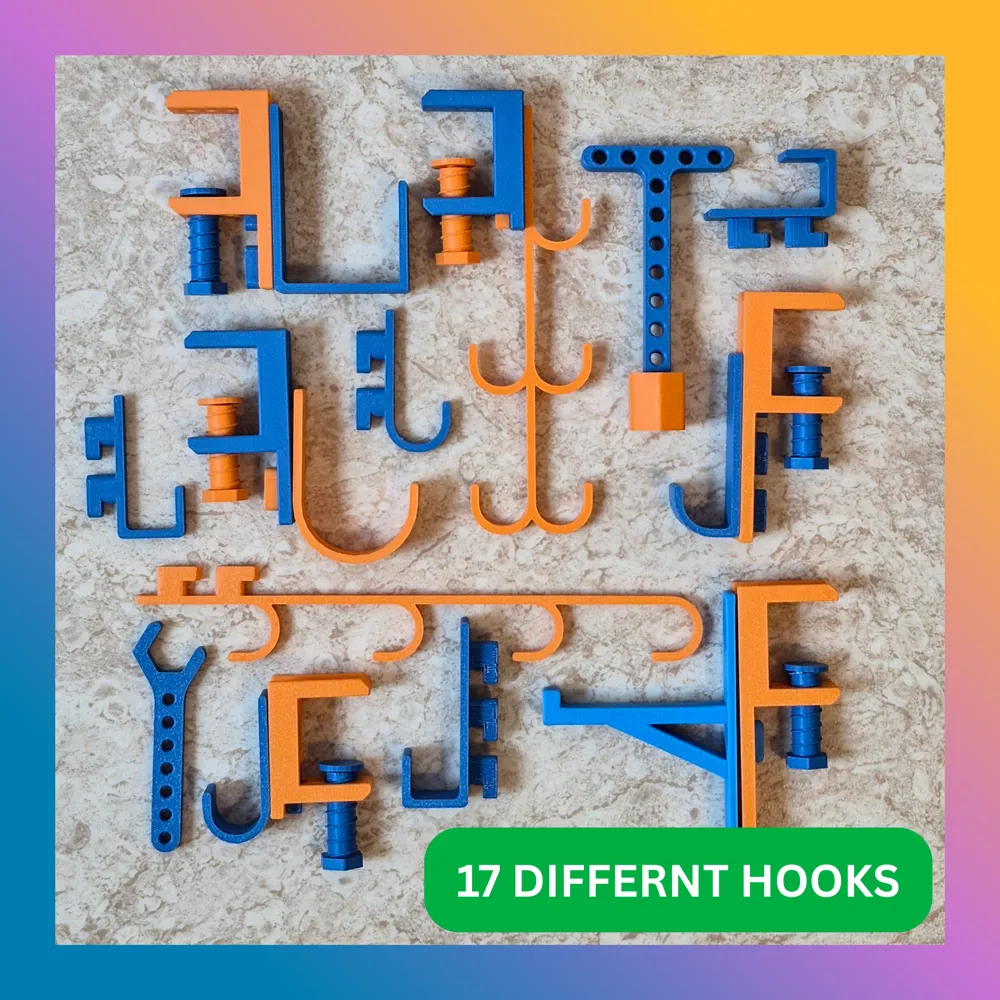 IKEA SKADIS - Shelf Clamp & Hook System - Free 3D Print Model - MakerWorld
