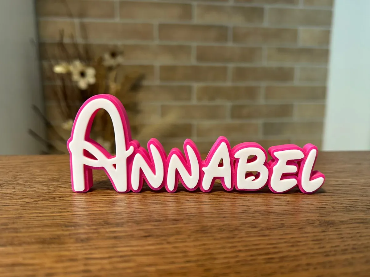 Annabel Name Disney Sign - Free 3D Print Model - MakerWorld