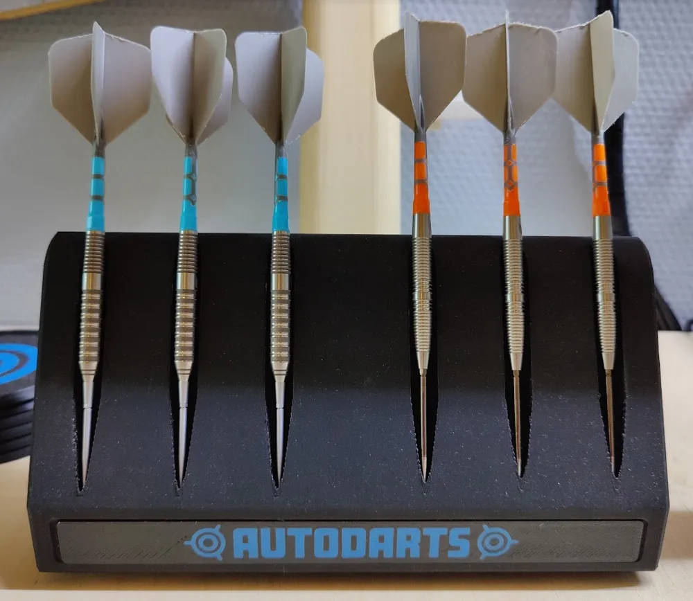 Dart Stand for 6 Darts with Autodarts Logo by Printoffel - MakerWorld
