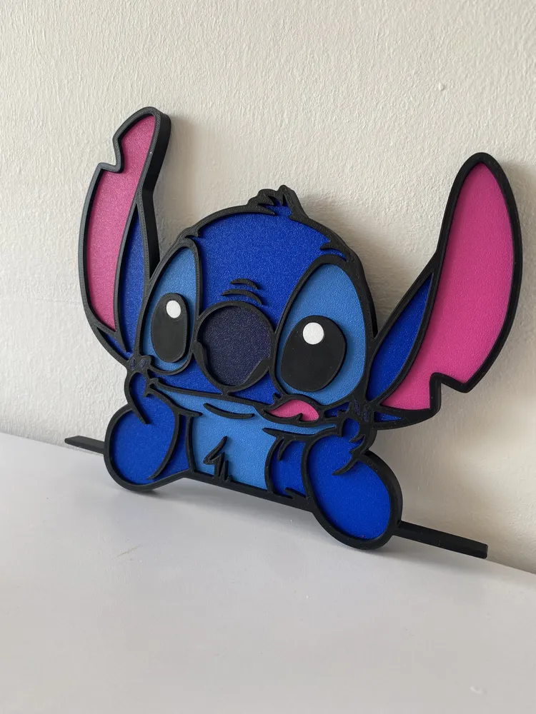 Stitch Wall Decor NO AMS needed! by marioskoki MakerWorld: Download ...