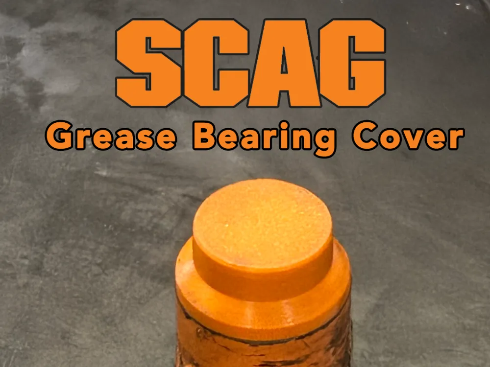 Grease Bearing Dust Cover for SCAG Lawn Mower - Free 3D Print Model ...