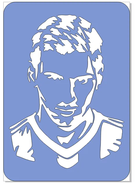 Lionel Messi - Template Stencil for draw and paint by ideat0m - MakerWorld
