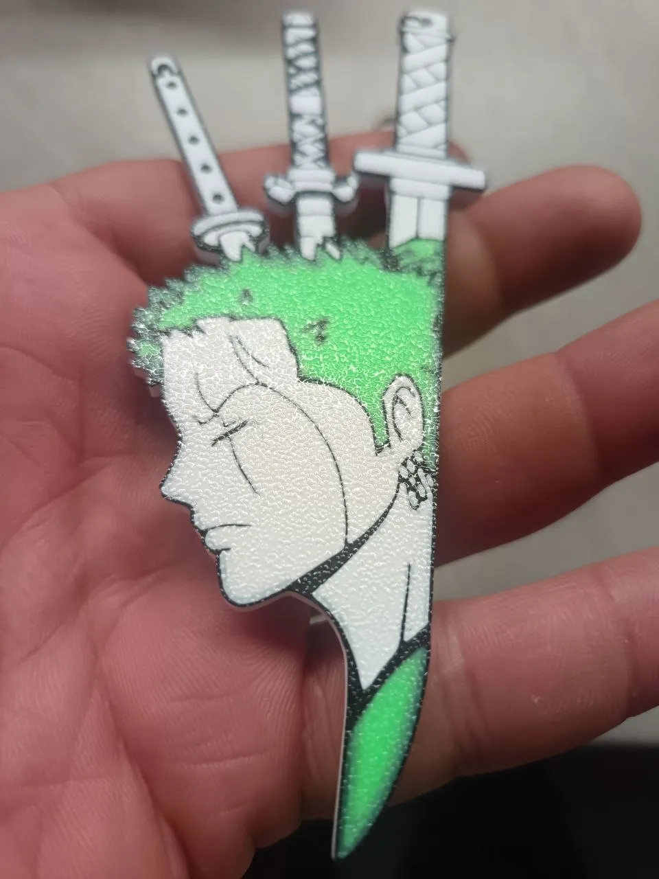 ONE PIECE "Zoro" keychain - Free 3D Print Model - MakerWorld
