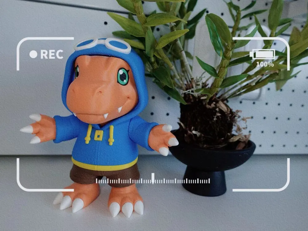 Digimon - Agumon (Assemblable) Agumon Digimon - Free 3D Print Model ...