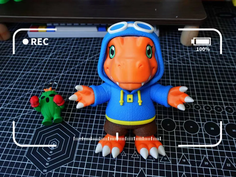 Digimon - Agumon (Assemblable) Agumon Digimon - Free 3D Print Model ...