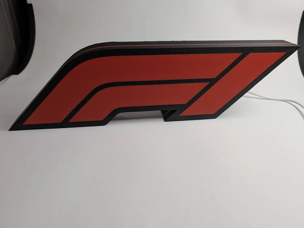 F1 | Formula 1 | Logo | LightBox - Free 3D Print Model - MakerWorld