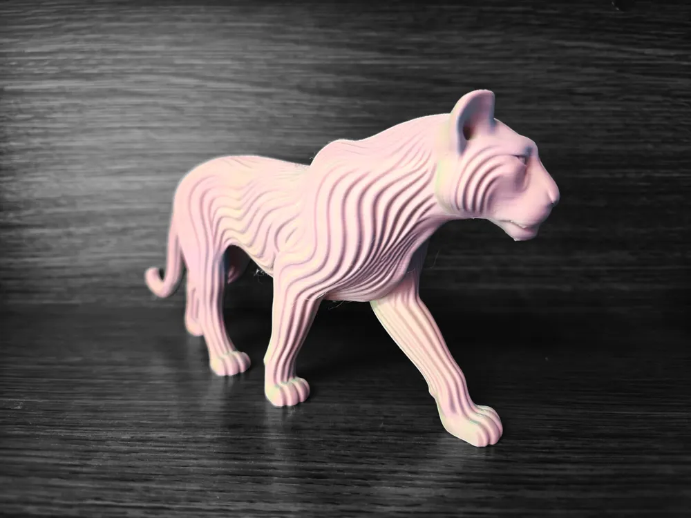 Elegant lioness sculpture - Free 3D Print Model - MakerWorld
