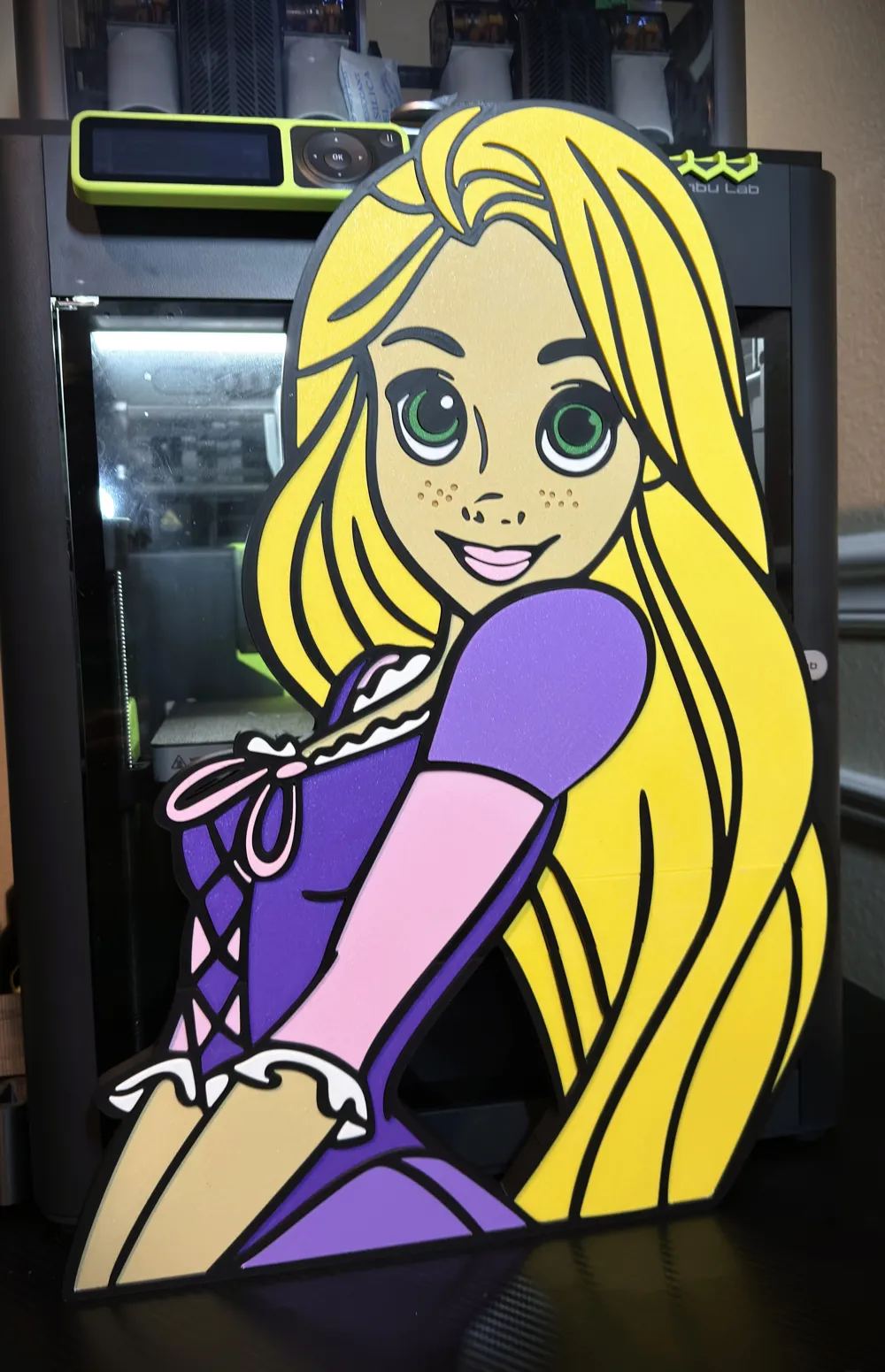 Tangled (NO AMS) Wall Art - Free 3D Print Model - MakerWorld
