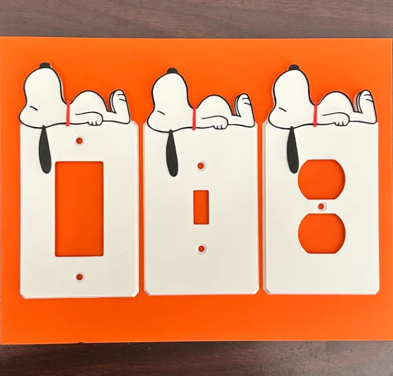 Snoopy Light Switch and Outlet Covers - Free 3D Print Model - MakerWorld