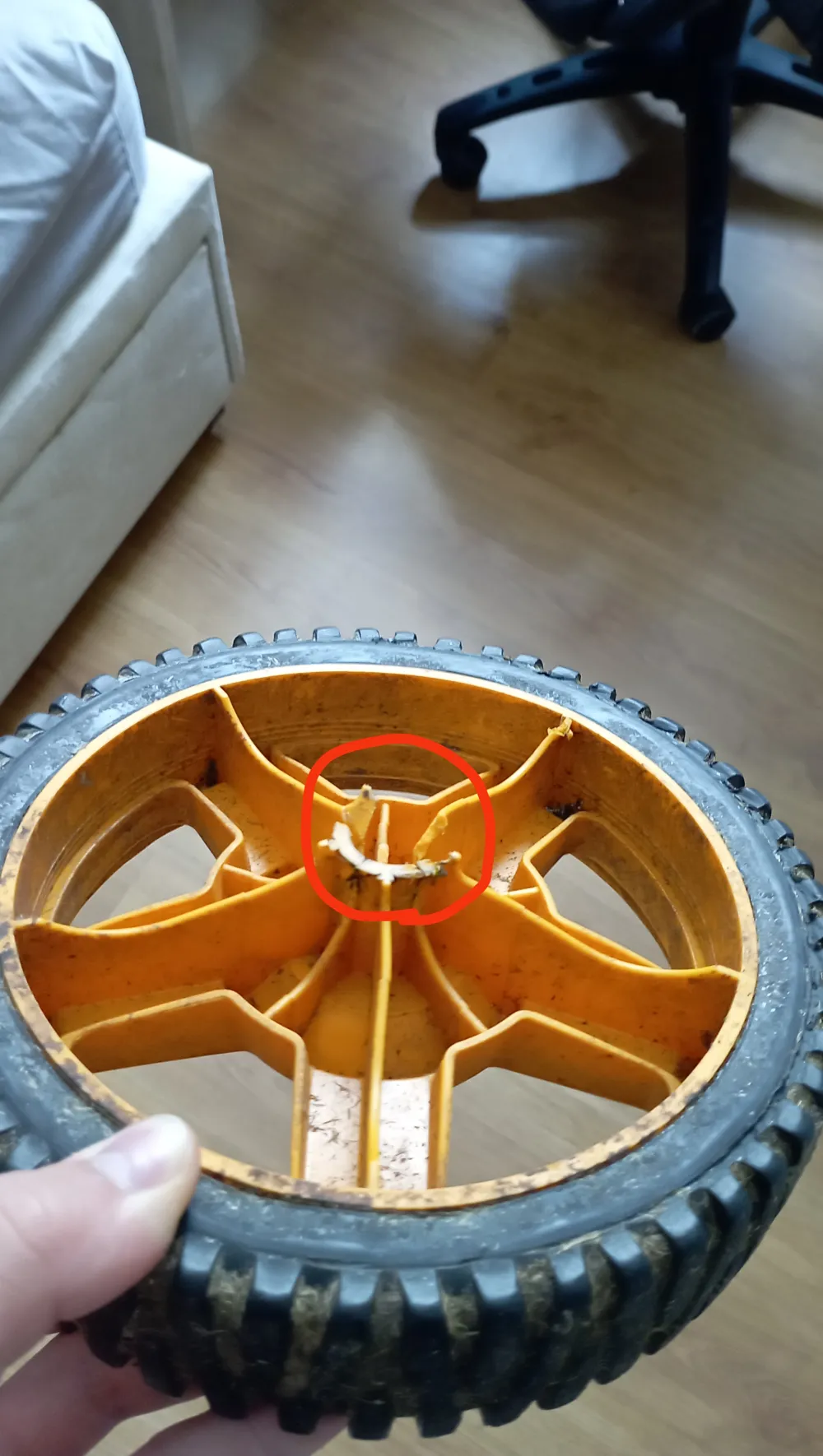 Lawnmower wheel 200mm - Free 3D Print Model - MakerWorld