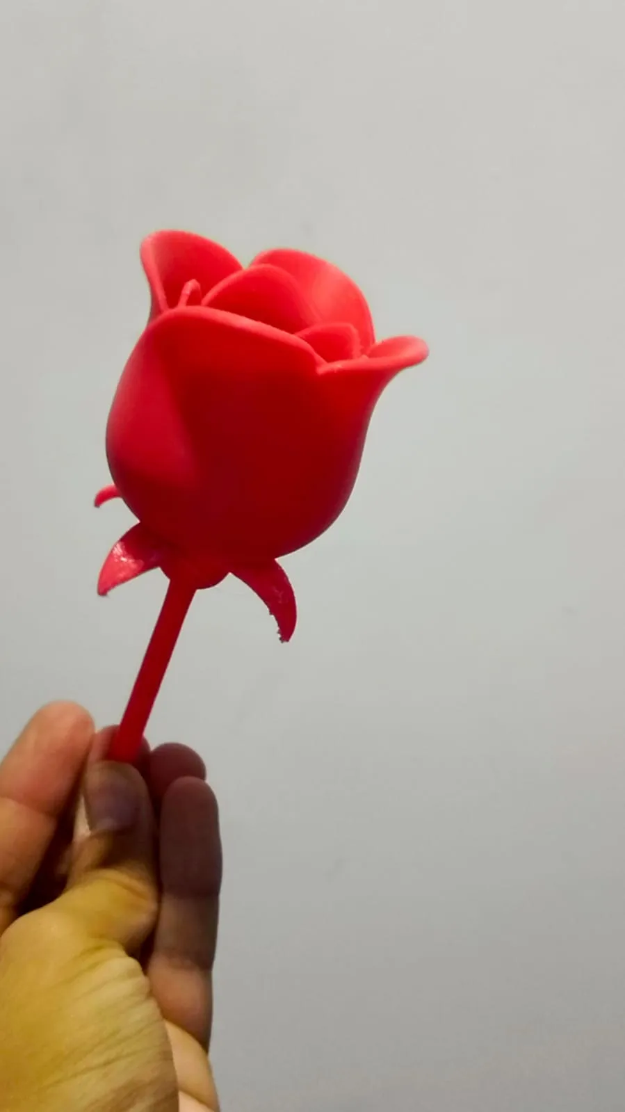 rosa roja y verde (ams) para regalos de amor - Modelo de impresión 3D ...