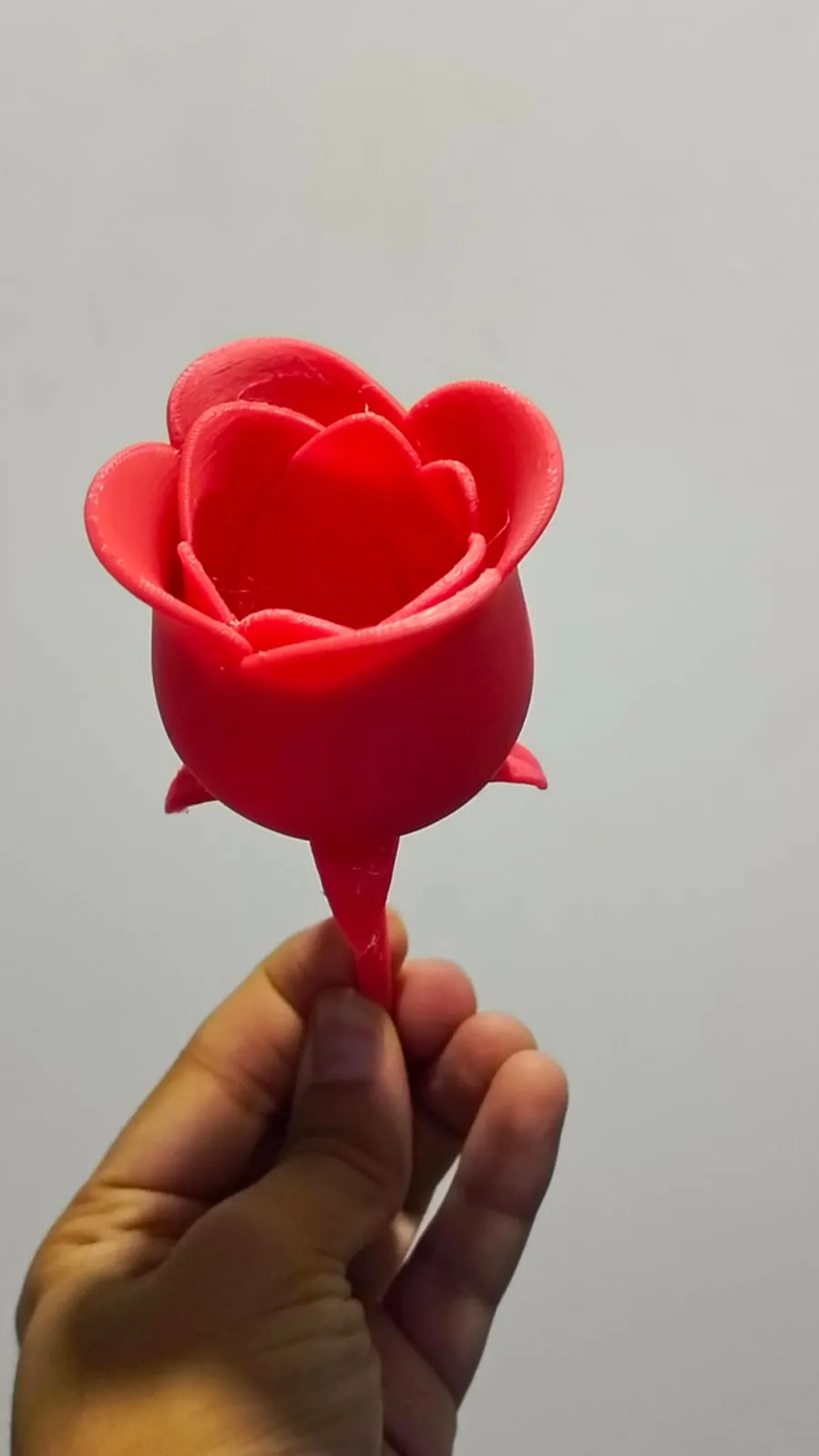rosa roja y verde (ams) para regalos de amor - Modelo de impresión 3D ...