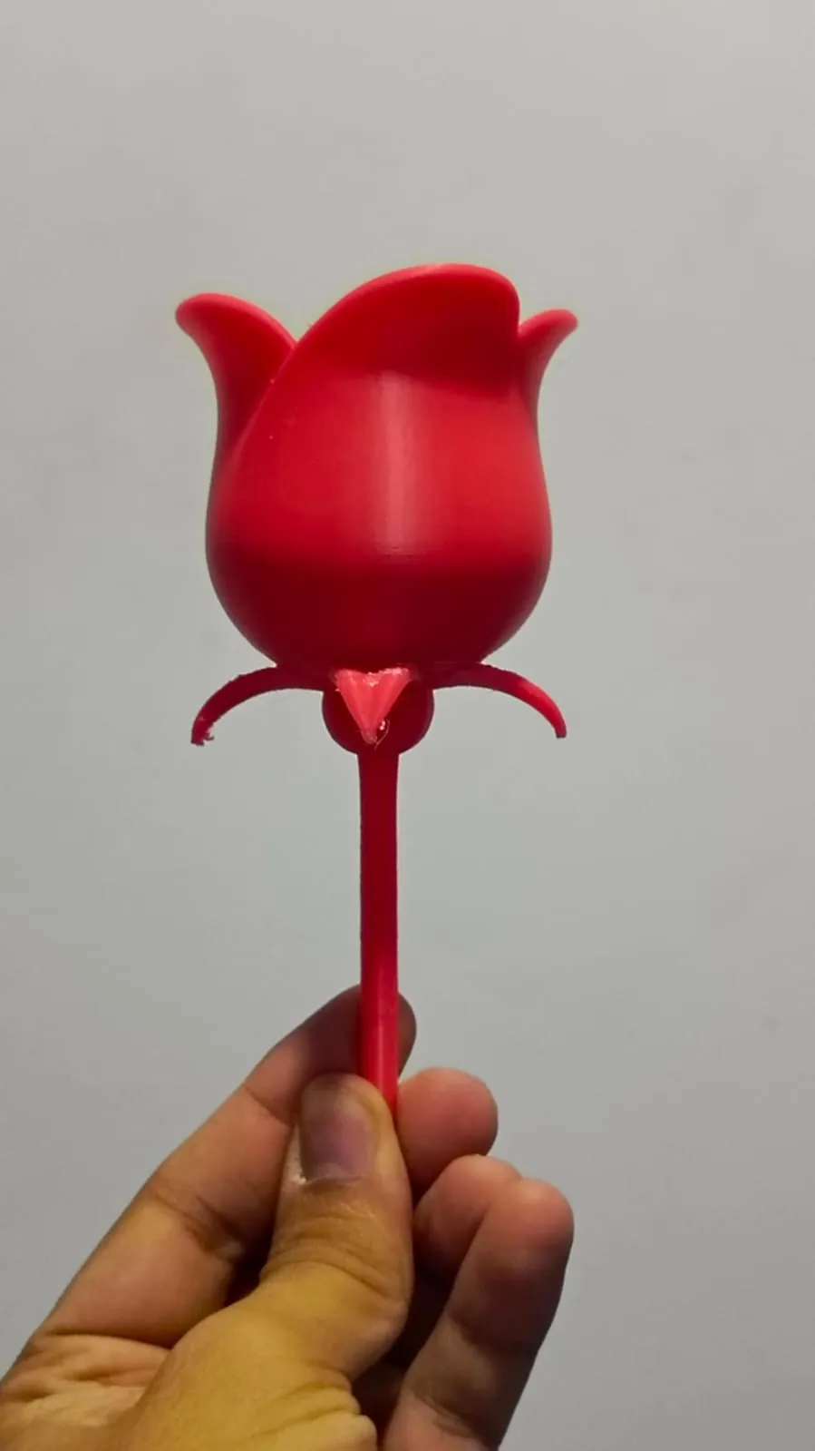 rosa roja y verde (ams) para regalos de amor - Modelo de impresión 3D ...