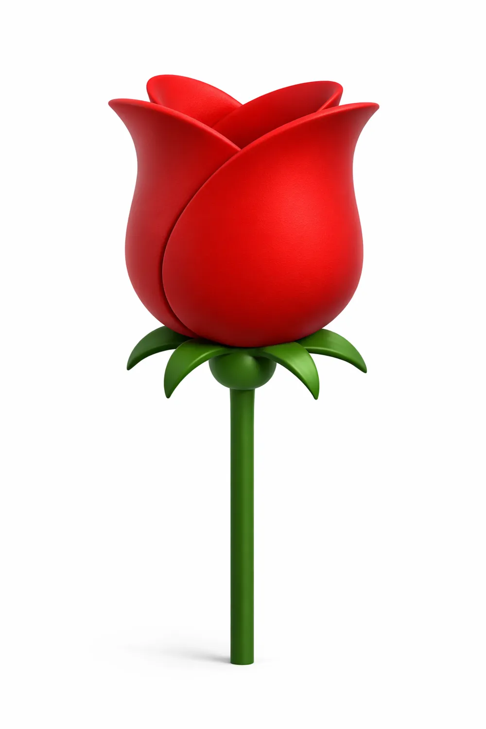 rosa roja y verde (ams) para regalos de amor - Modelo de impresión 3D ...