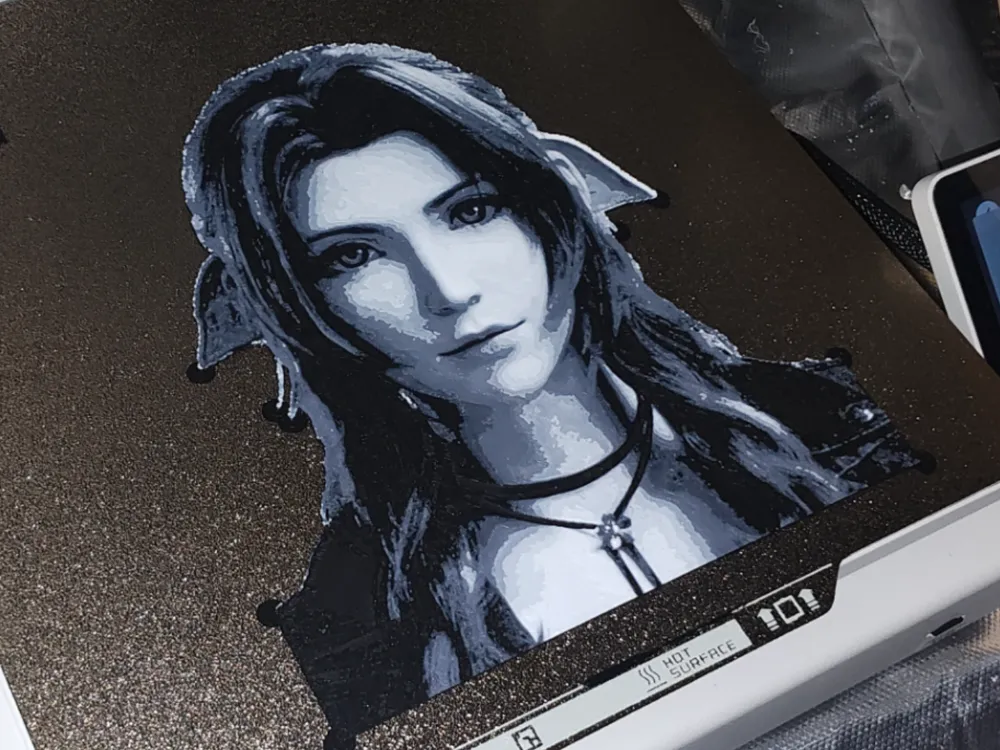 FF7 Aerith Hueforge portrait by Th3WaRRiorv2 MakerWorld: Download Free ...