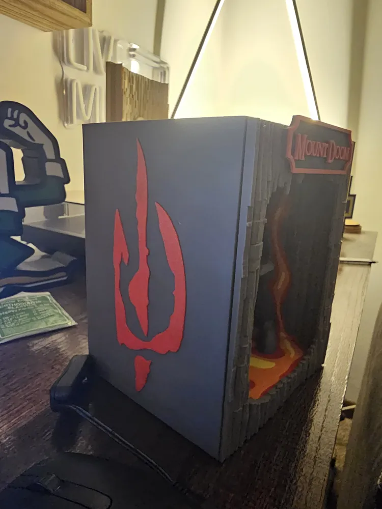 Lord of the Rings Mount Doom Book Nook by Ryschweitzer MakerWorld ...