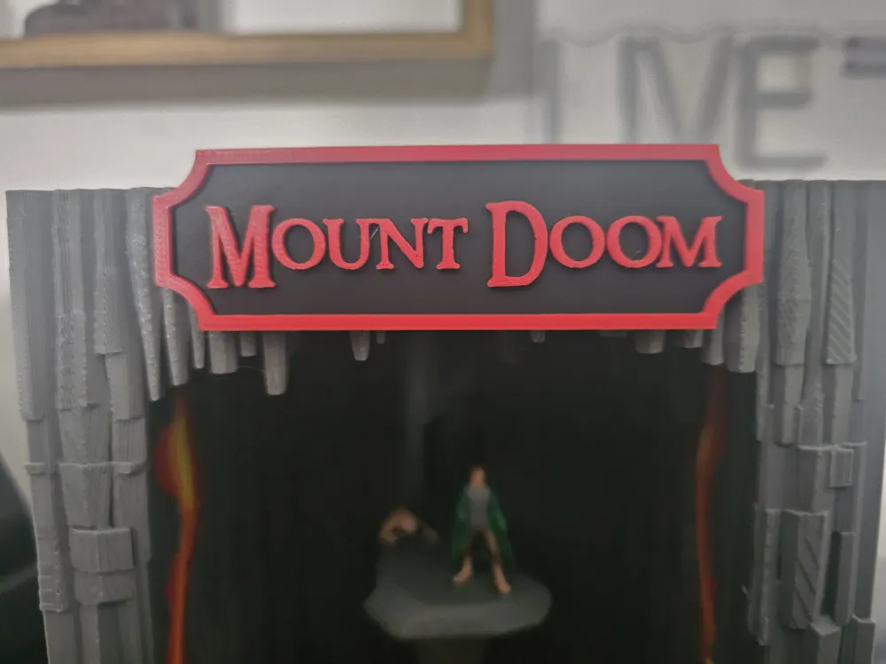 Lord of the Rings Mount Doom Book Nook by Ryschweitzer MakerWorld ...