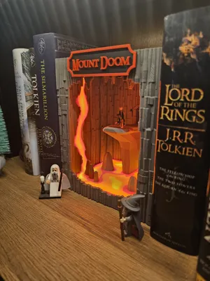 Lord of the Rings Mount Doom Book Nook by Ryschweitzer MakerWorld ...