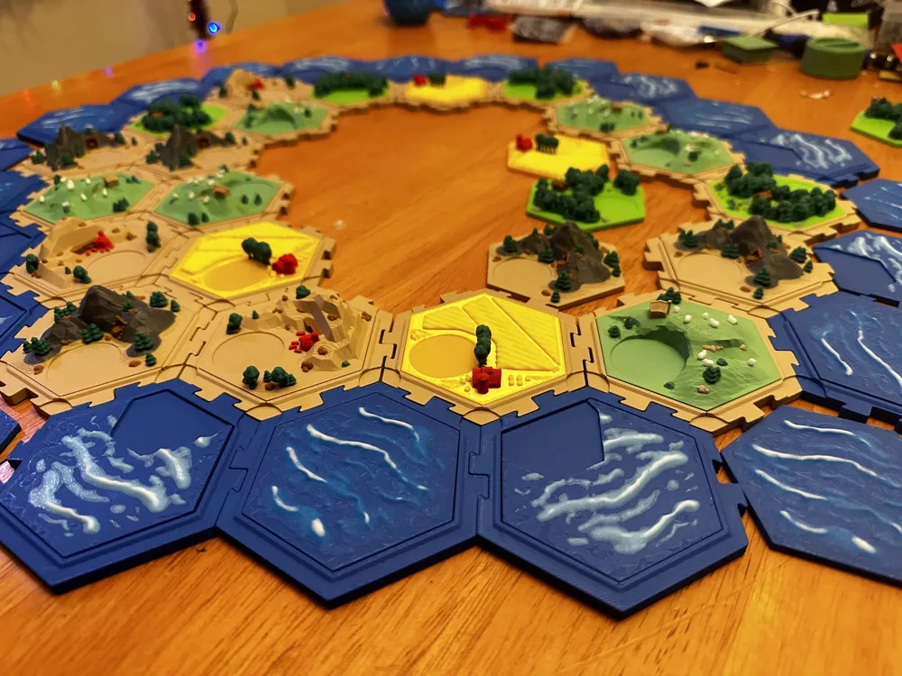 Complete Catan set with 5-6 player Remixed by Billy Bob MakerWorld ...