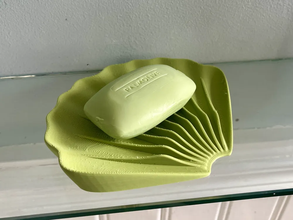 Clam Shell Soap Dish with Drainage - Free 3D Print Model - MakerWorld