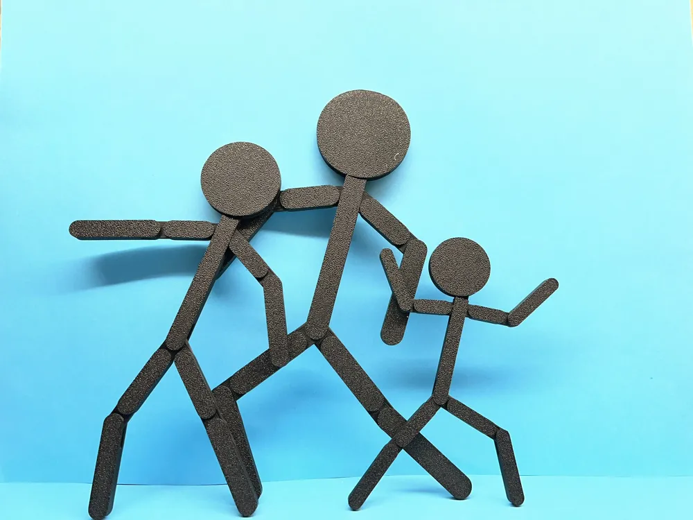 Stick Man – Articulated Fun Figure - Free 3D Print Model - MakerWorld