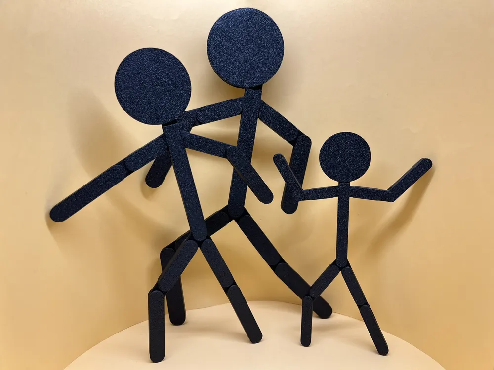 Stick Man – Articulated Fun Figure - Free 3D Print Model - MakerWorld